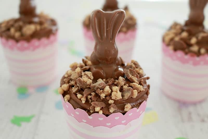 Malteser Bunny Chocolate Cupcakes - Bake Play Smile