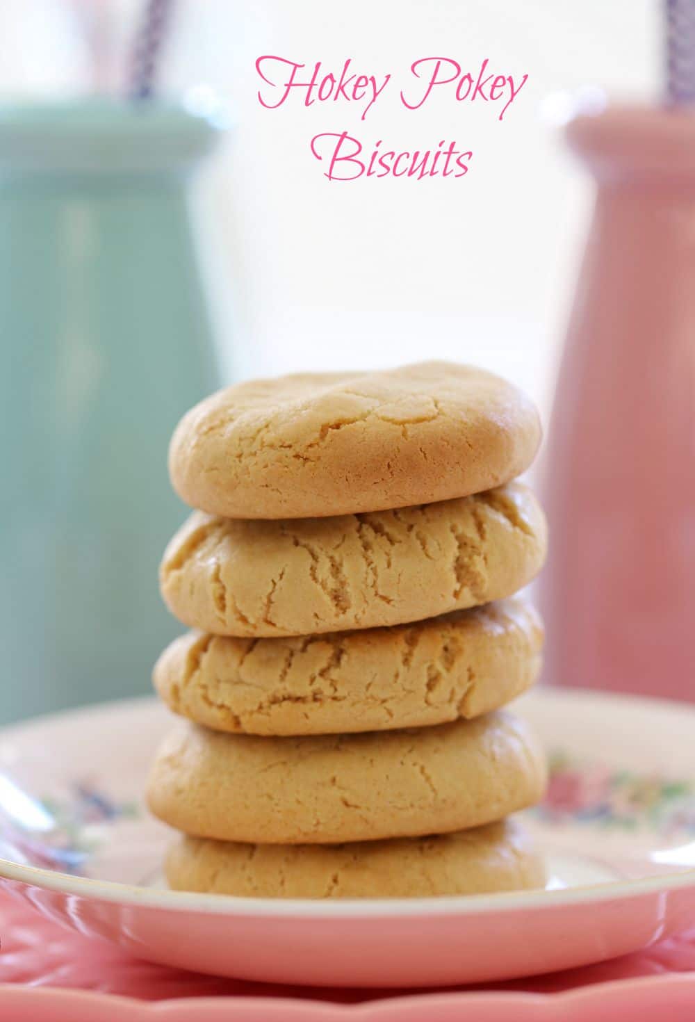 4 Ingredient Hokey Pokey Biscuits - Bake Play Smile