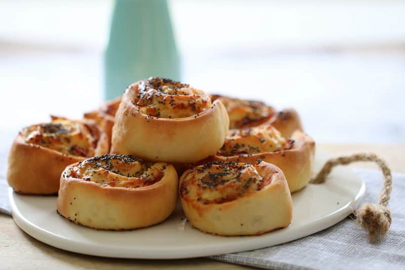 Ham & Cheese Scrolls (freezer-friendly) - Bake Play Smile