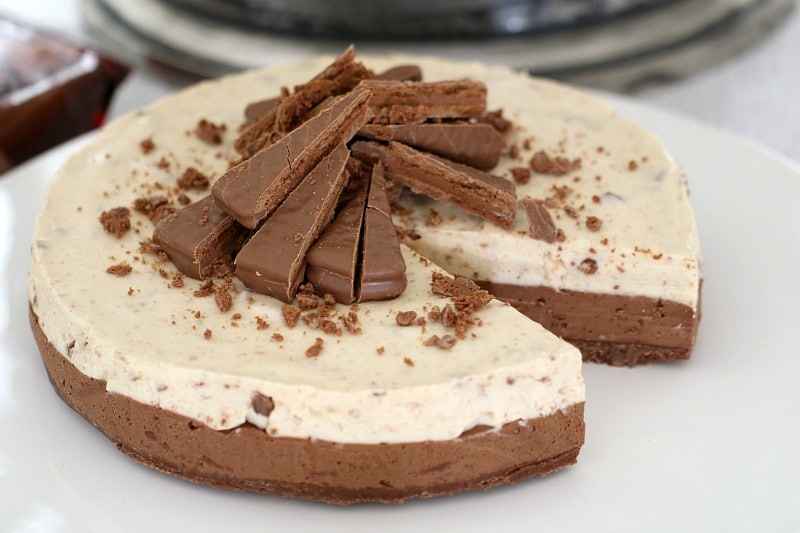No-Bake Double Layer Tim Tam Cheesecake - Bake Play Smile