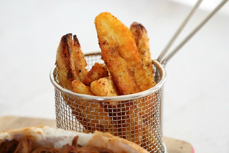 The BEST Crispy Potato Wedges - Bake Play Smile